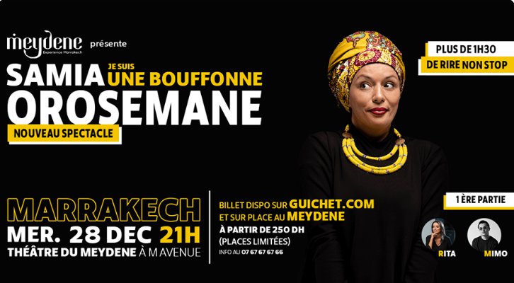 Samia Orosemane "je suis une bouffonne" | Agenda | Portail de L'Opinion ...